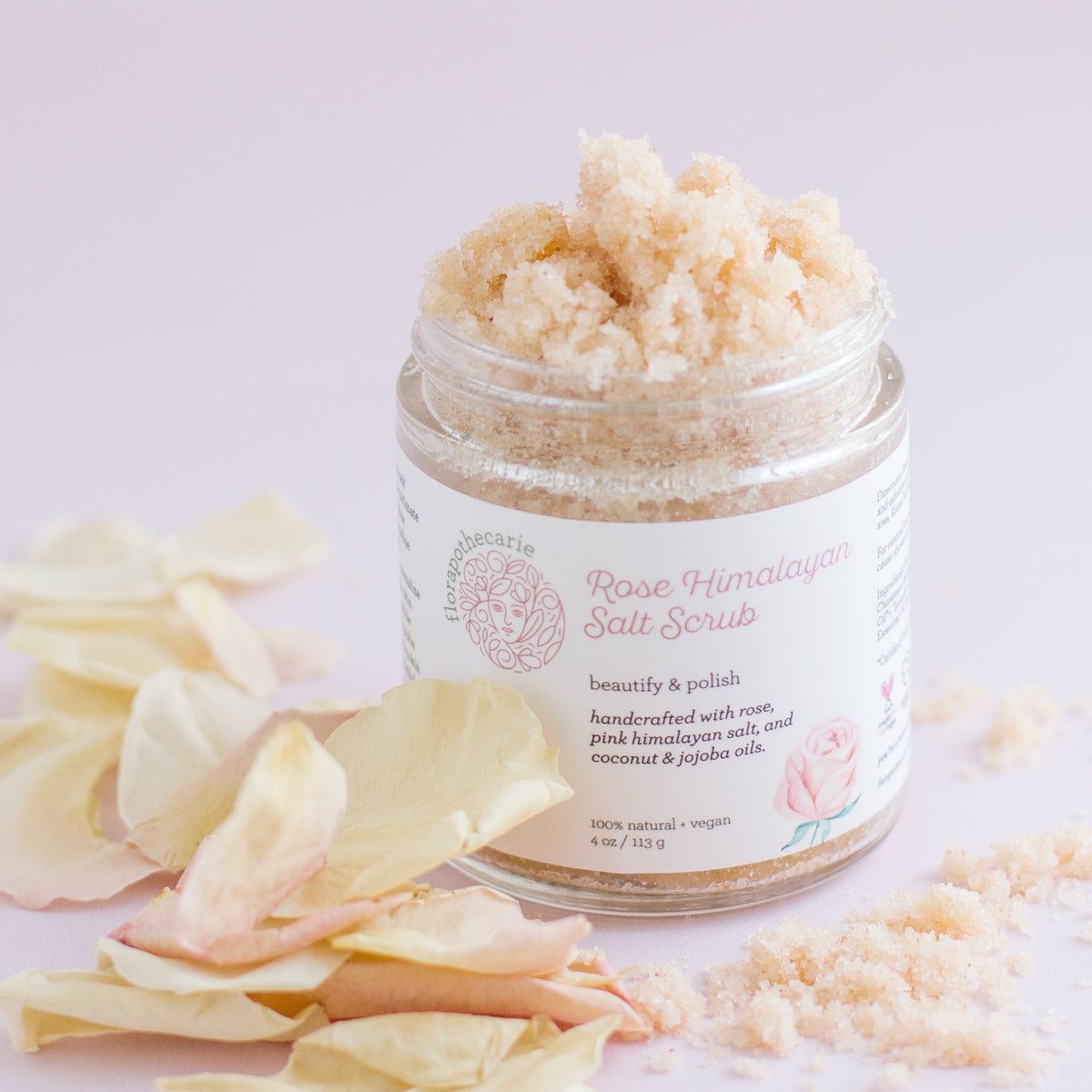Rose Himalayan Salt Scrub – florapothecarie